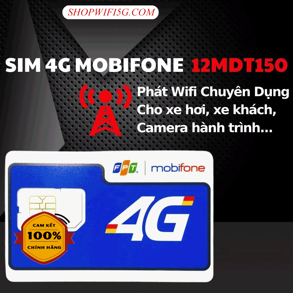 Sim 4G/5G Mobifone siêu data 500GB/Tháng - Miễn phí 12 tháng - shopwifi5g