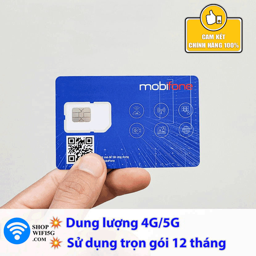 Sim 4G Mobifone siêu data 500GB/Tháng - Miễn phí 12 tháng - shopwifi5g